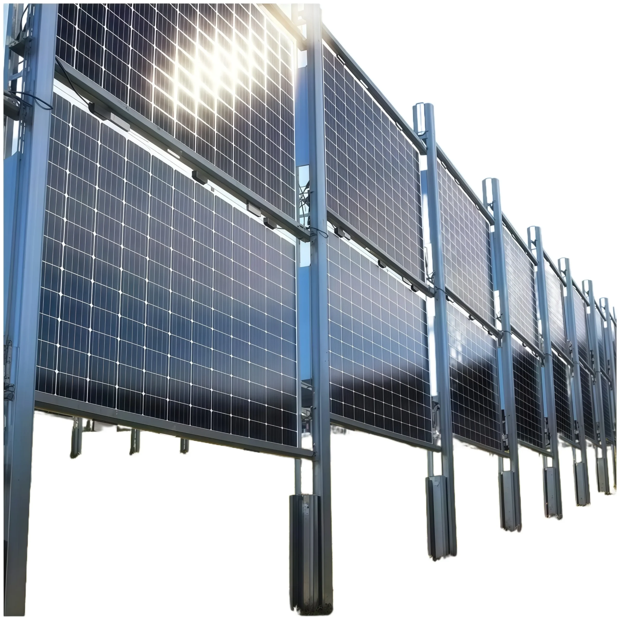 Photovoltaic solar panel mounting bracket Hot dip galvanized vertical ...
